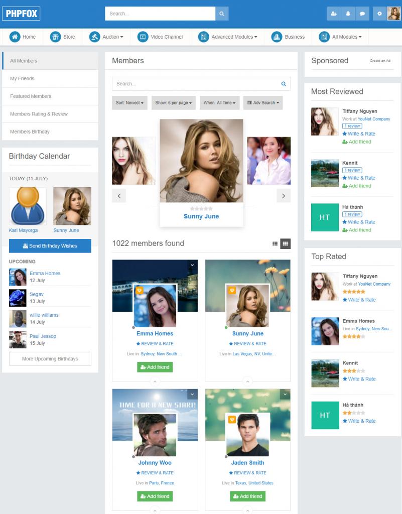 phpFox| New Apps and Themes in September 2017