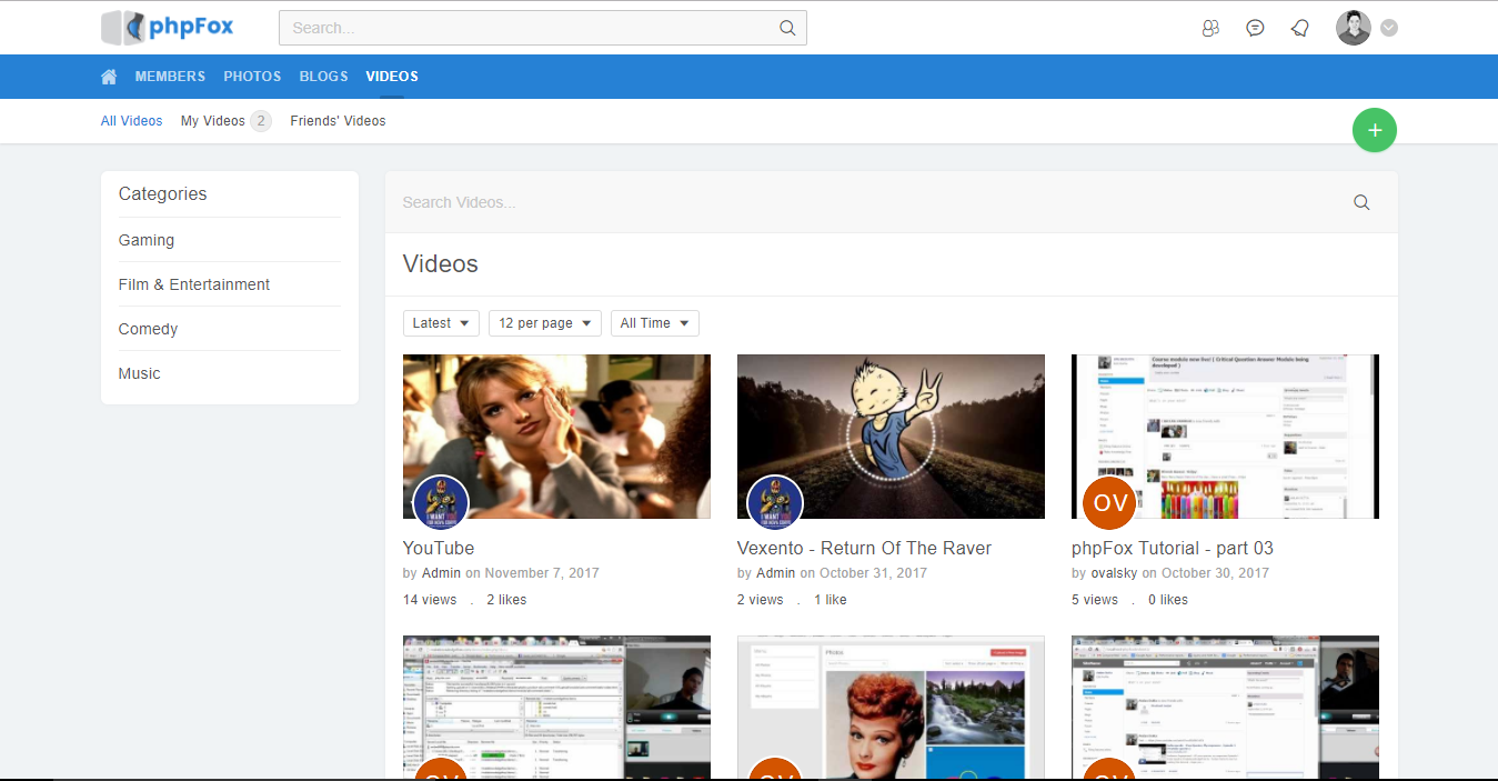 Quick Preview of phpFox v4.6.0 Material Template - phpFox Social Network